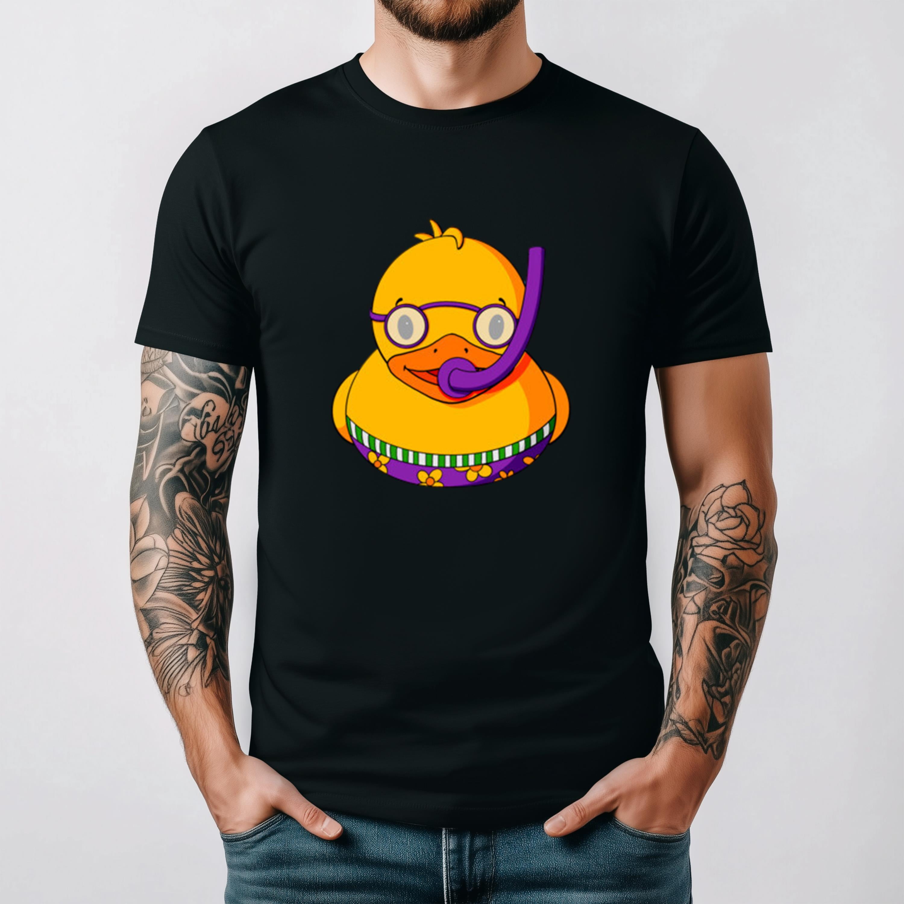 Beach Rubber Duck Funny Summer Sand Sun Toy Fun Unisex T-Shirt up to ...