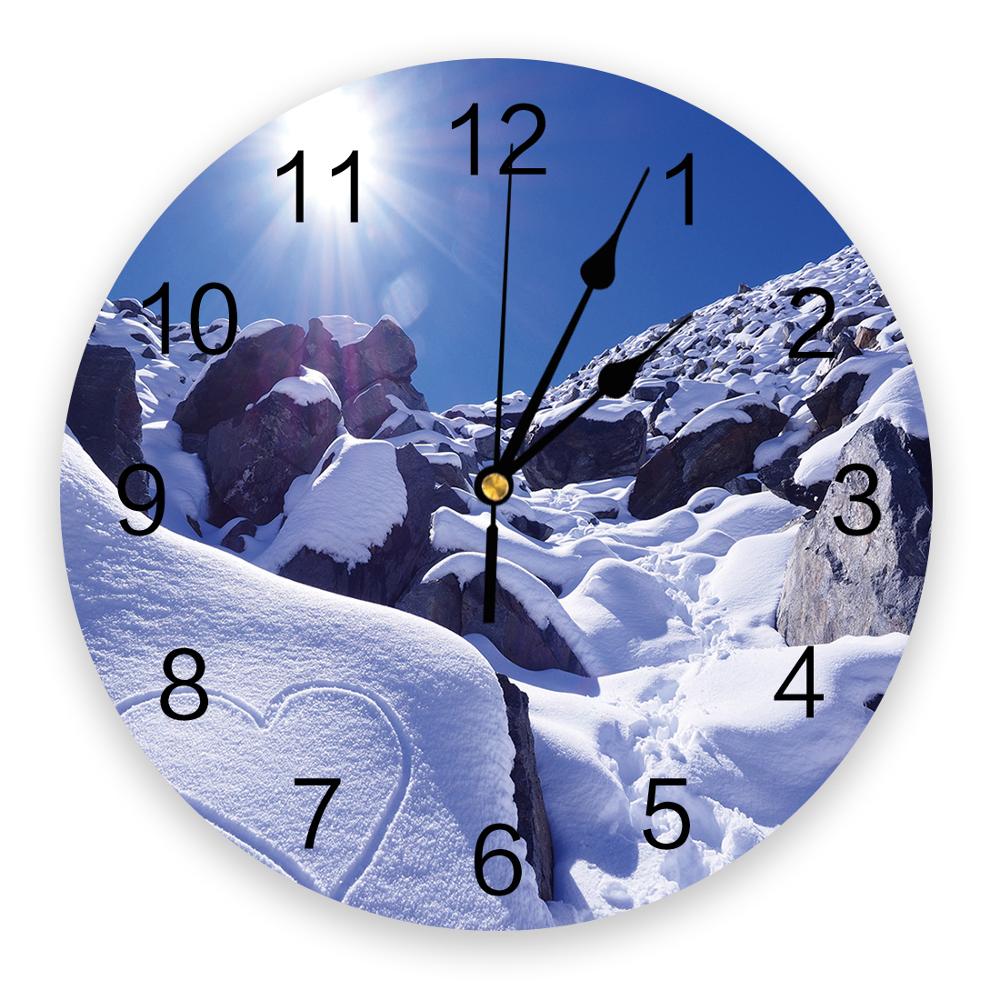 Beach Sand Love PVC Wall Clock Modern Design Home r Bedroom Silent O ...