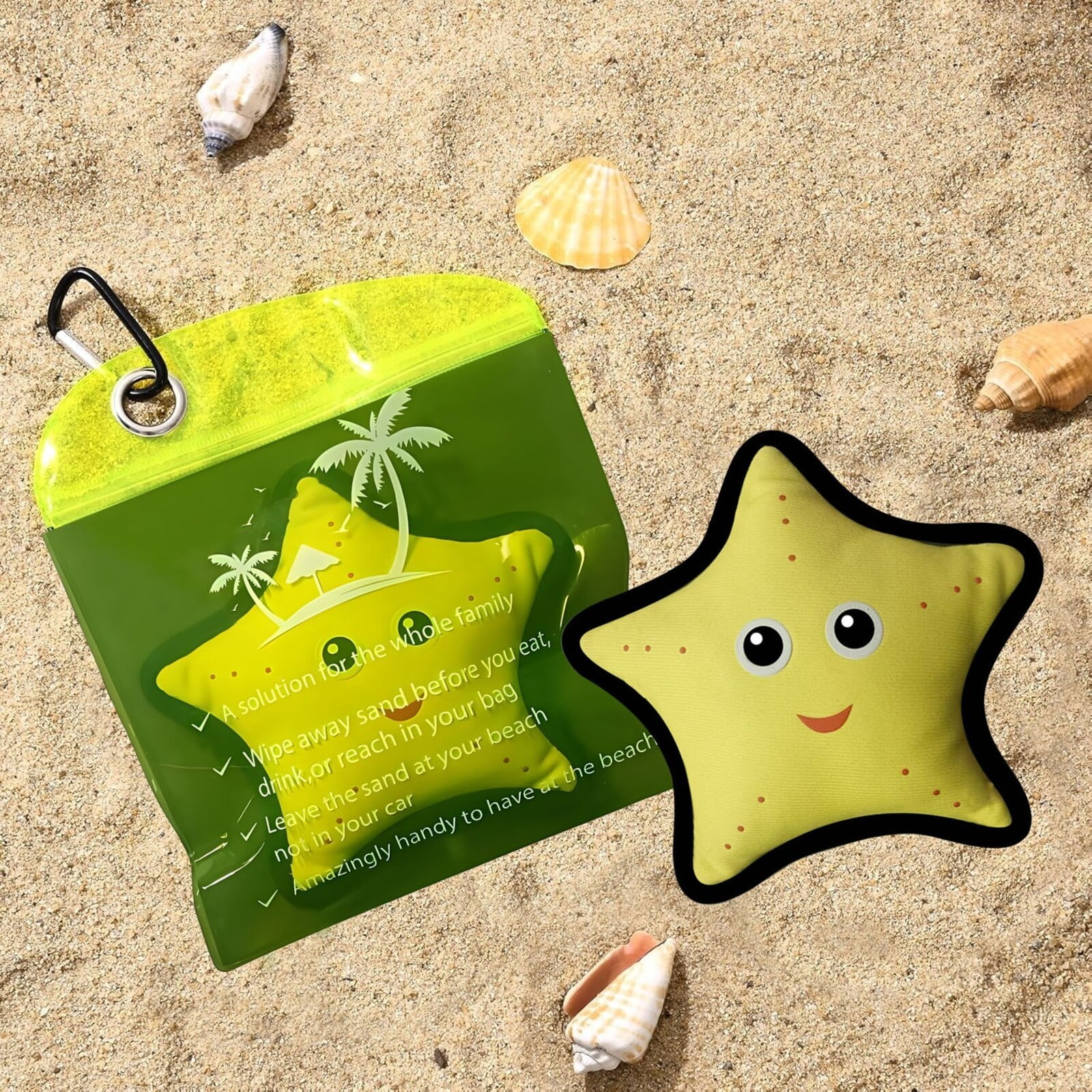 Beach Sand Remover Sand Eraser Wipe Mitt Family Kids Women 2024 Summer ...