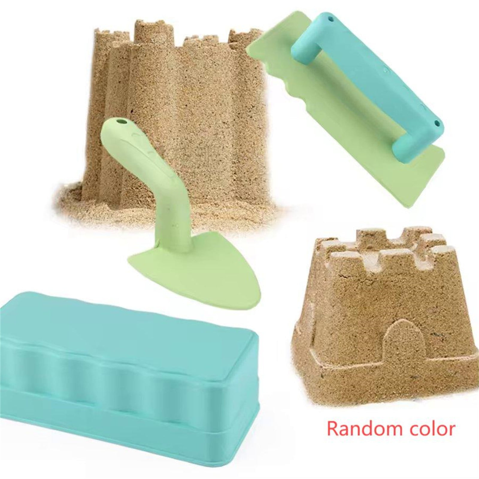 Beach Sand Toy Set for Kids - Colorful Sand Castle Molds with Multiple ...
