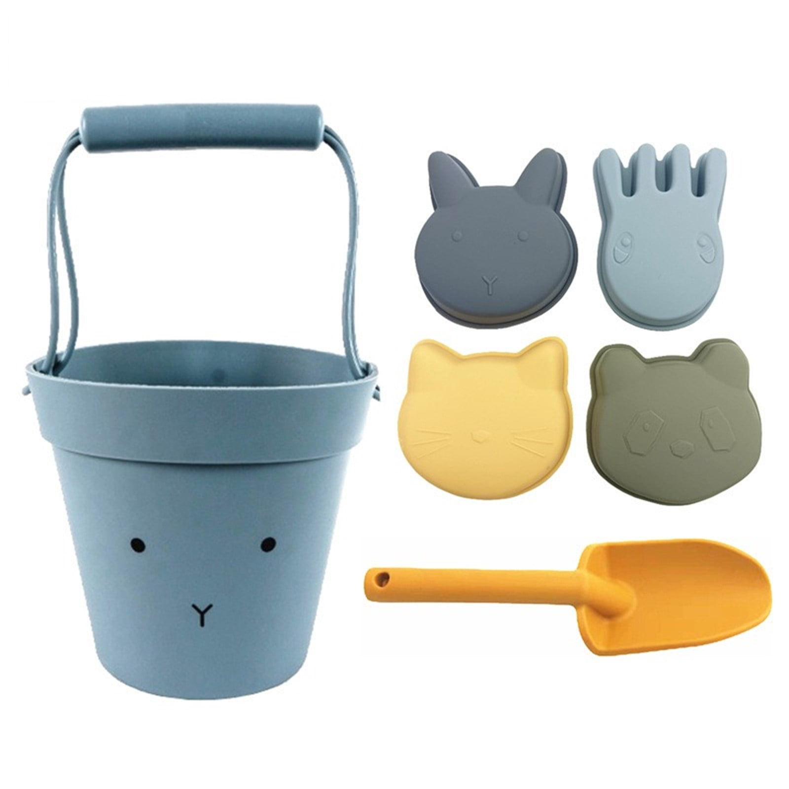 Beach Sand Toys Set 6 Pieces Sand Castle Models Set，Beach Shovel and ...