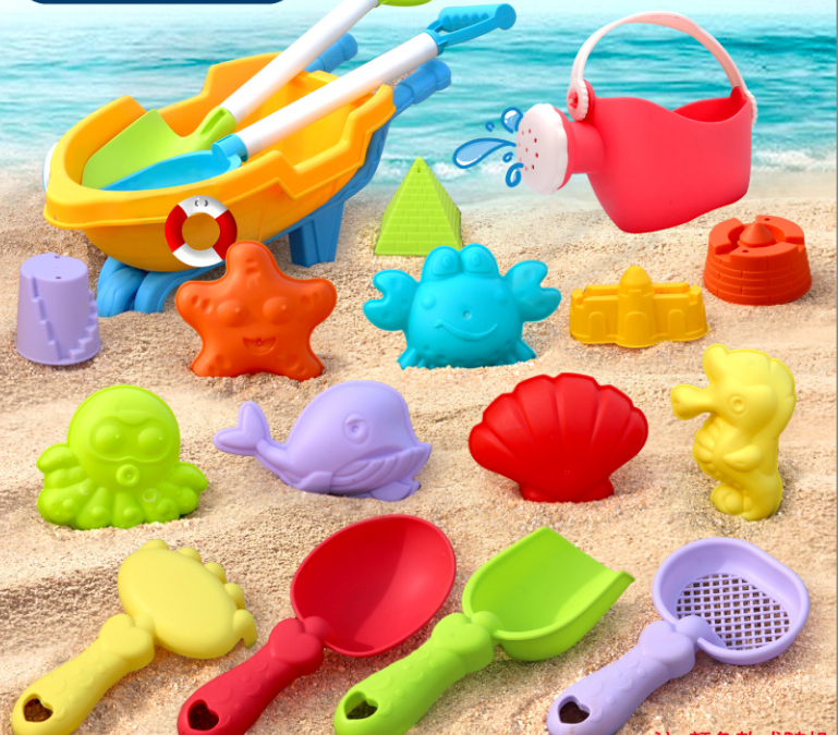 Beach Sand Toys Set for Kids, 3 Packs Collapsible Foldable Pail Bucket ...