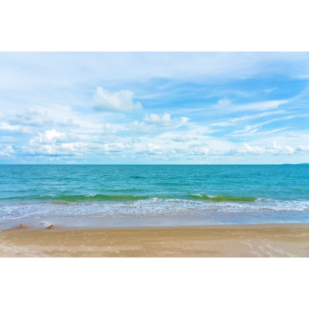 Beach Sands Waves Photography Backdrops Summer Holiday Tropical Blue ...