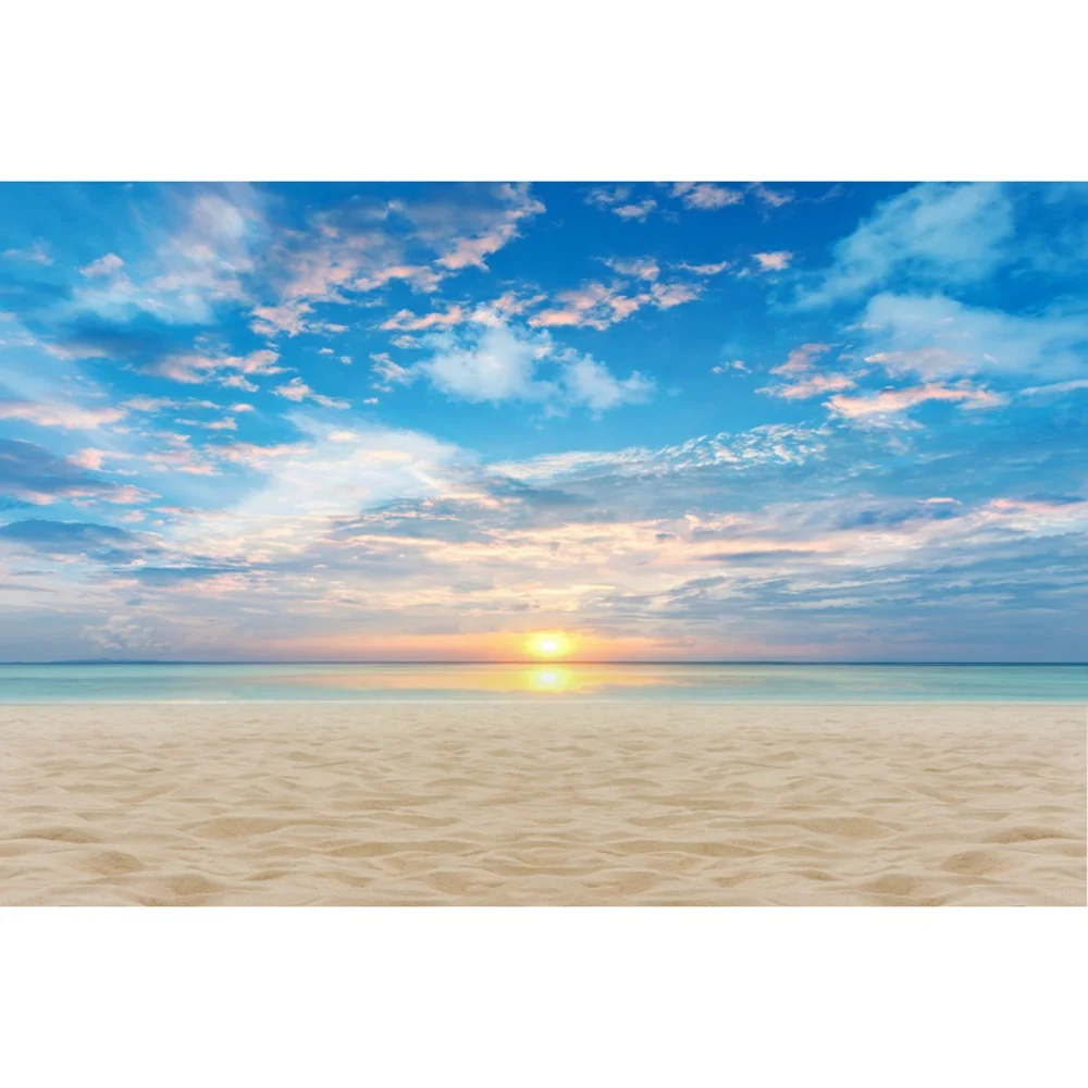 Beach Sands Waves Photography Backdrops Summer Holiday Tropical Blue ...