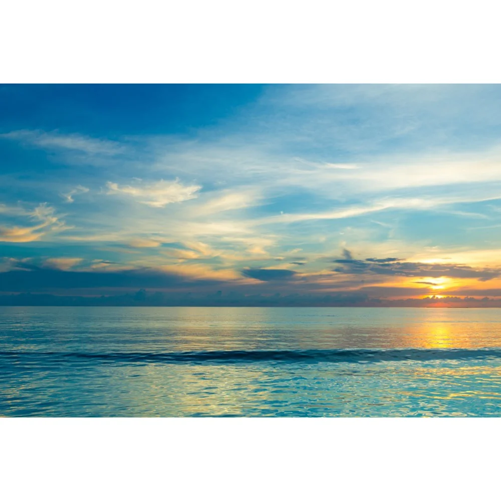Beach Sands Waves Photography Backdrops Summer Holiday Tropical Blue ...