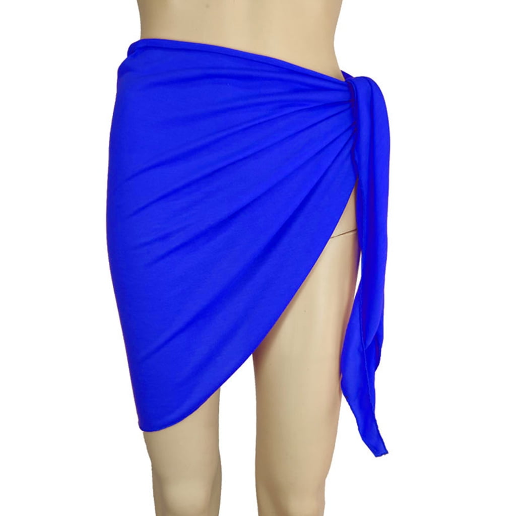 Beach-Sarong-Pareo for Womens Sexy Semi-Sheer Swimsuit Cover-Ups Side ...