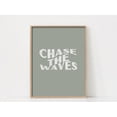 Beach Sayings Chase The Wave Quote Poster Themed Decor Wall Sign Surf ...