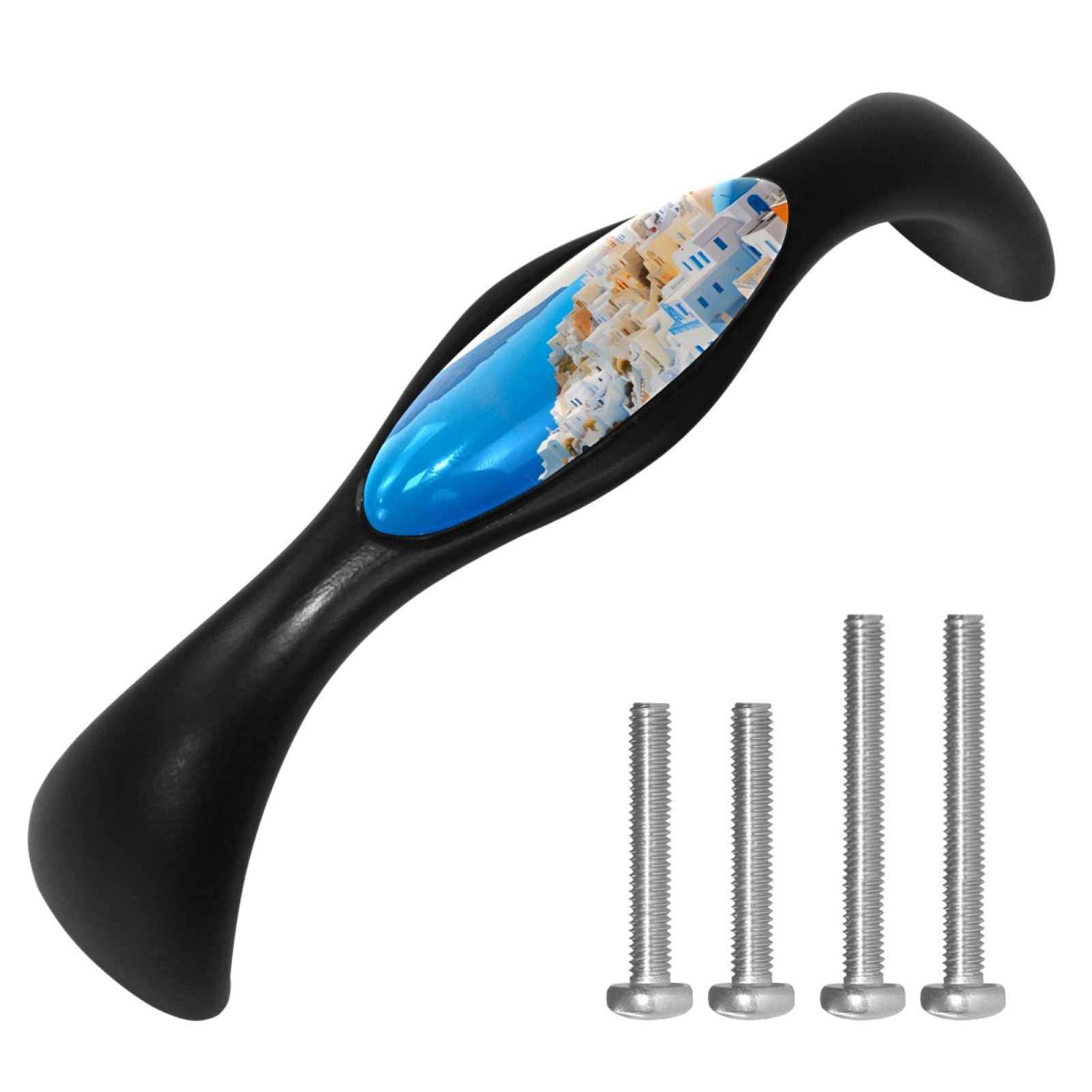 Beach Scenery House Kitchen Cabinet Pull Knobs Drawer Hardware Handles ...