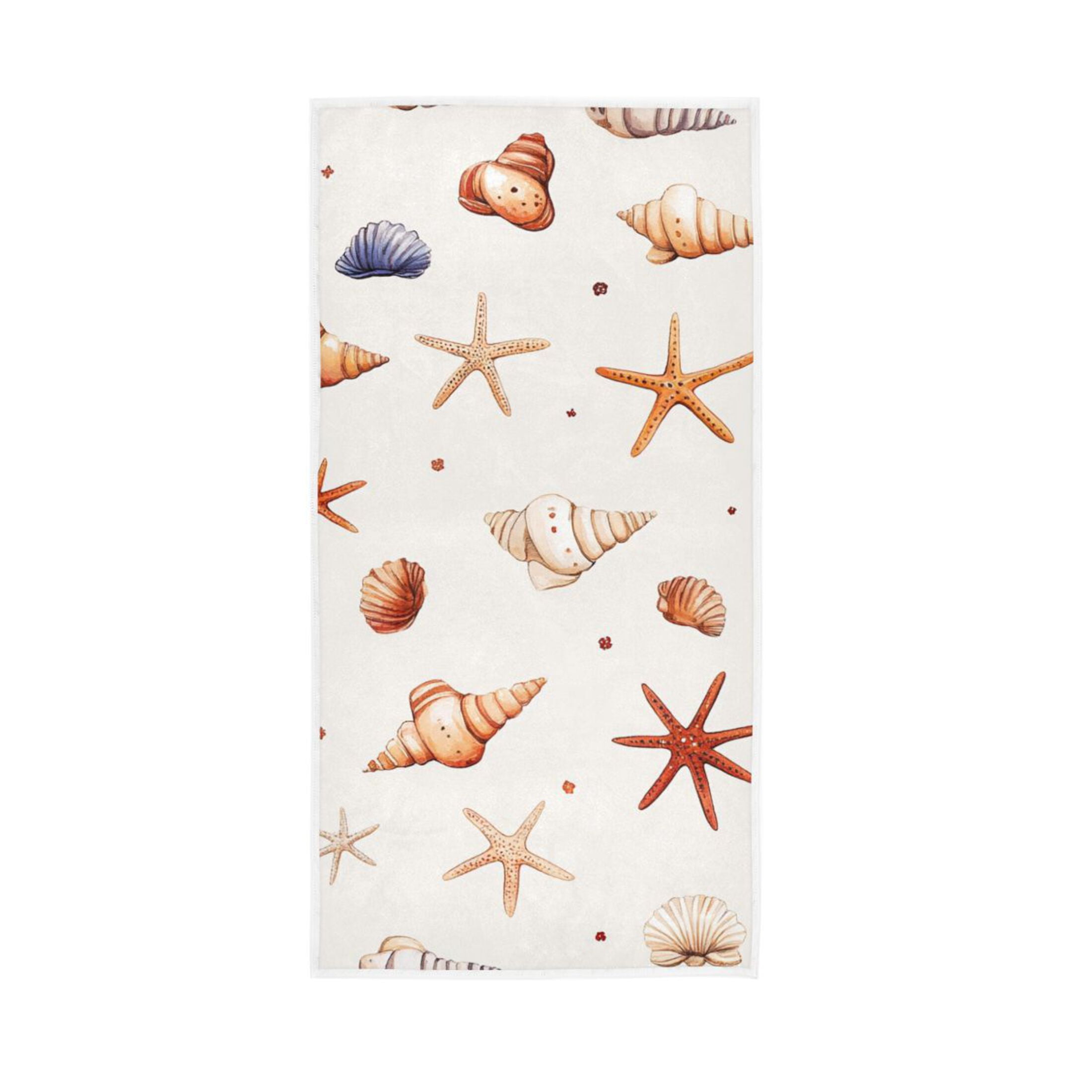 Beach Seashell Face Towel Absorbent Hand Towels Bath Sport Gym ...