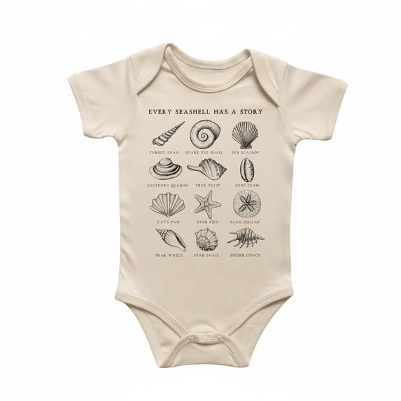 Beach Seashell Newborn Baby Bodysuit - Walmart.com