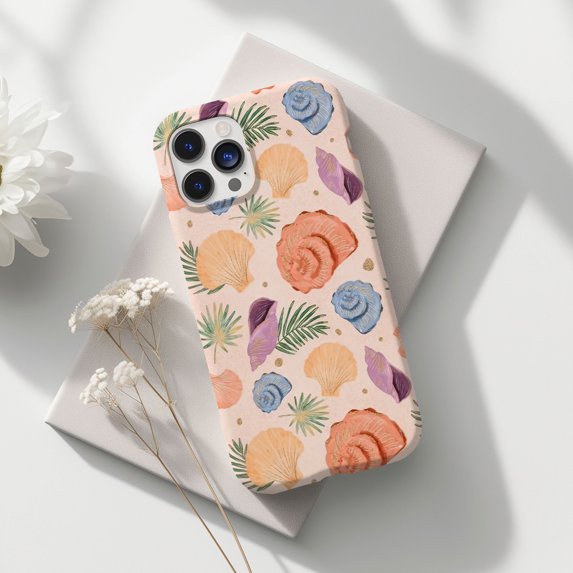Beach Seashell Preppy Collage Case for iPhone 17 16 15 14 13 12 11 Pro ...