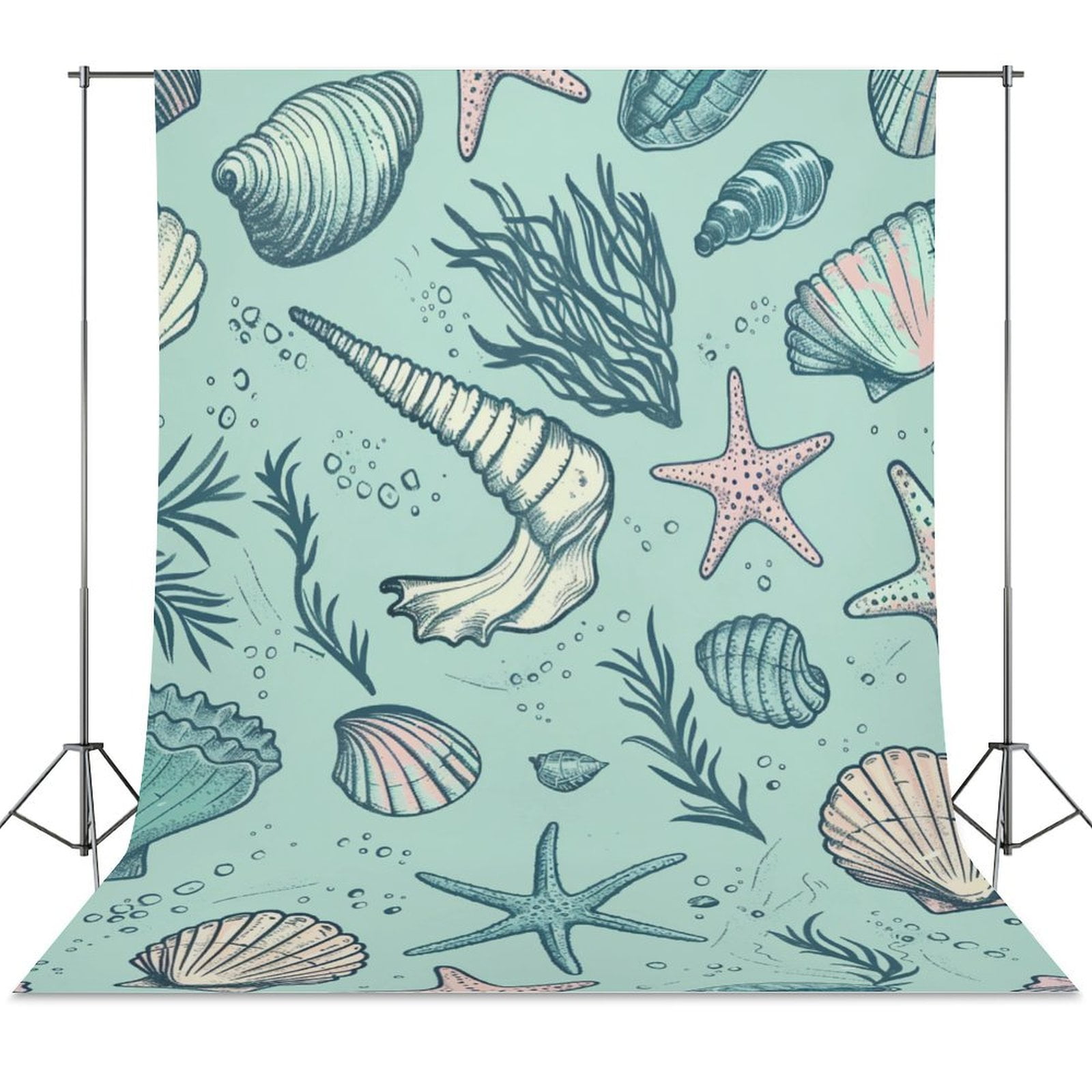Beach Seashell Starfish Backdrop Background for Photography Photo Booth ...