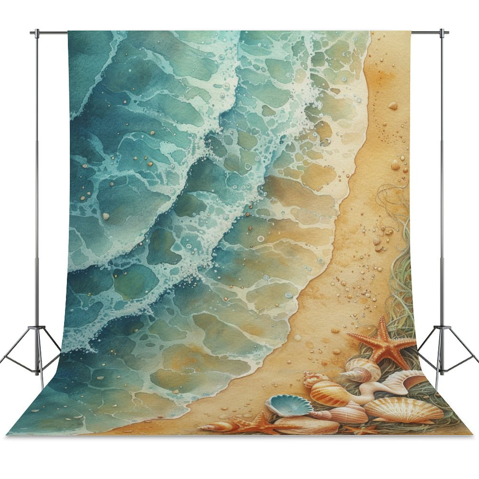 Beach Seashell Starfish Backdrop Background for Photography Photo Booth ...