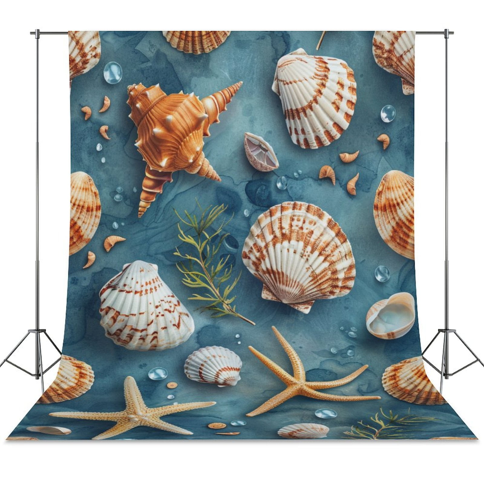 Beach Seashell Starfish Backdrop Background for Photography Photo Booth ...