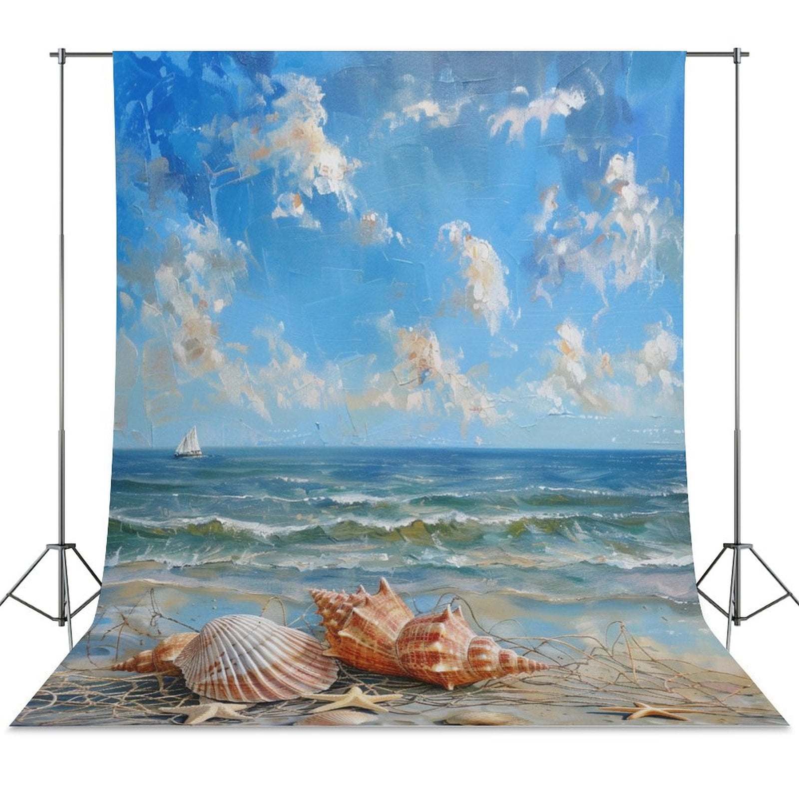 Beach Seashell Starfish Backdrops for Photography Kids Adult Photo ...