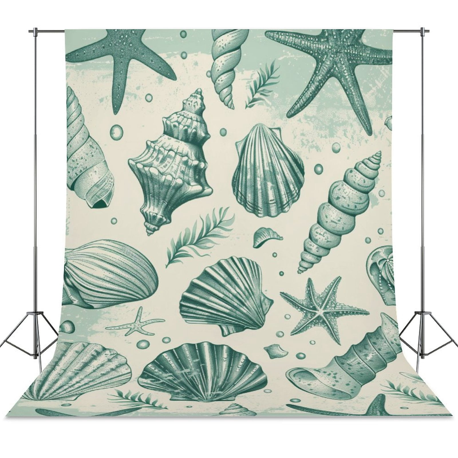 Beach Seashell Starfish Backdrops for Photography for Party Backdrop ...