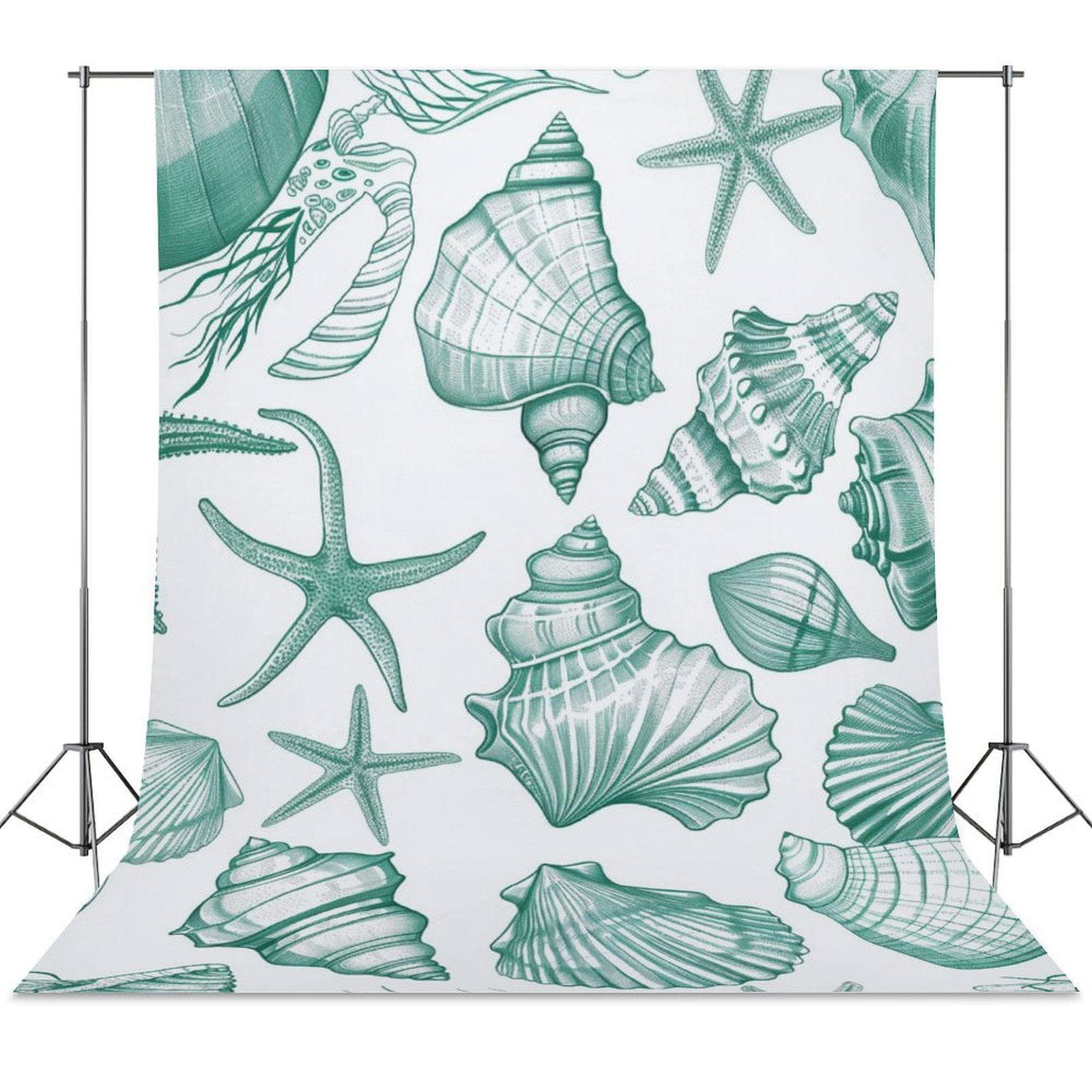 Beach Seashell Starfish Backdrops for Photography for Party Backdrop ...