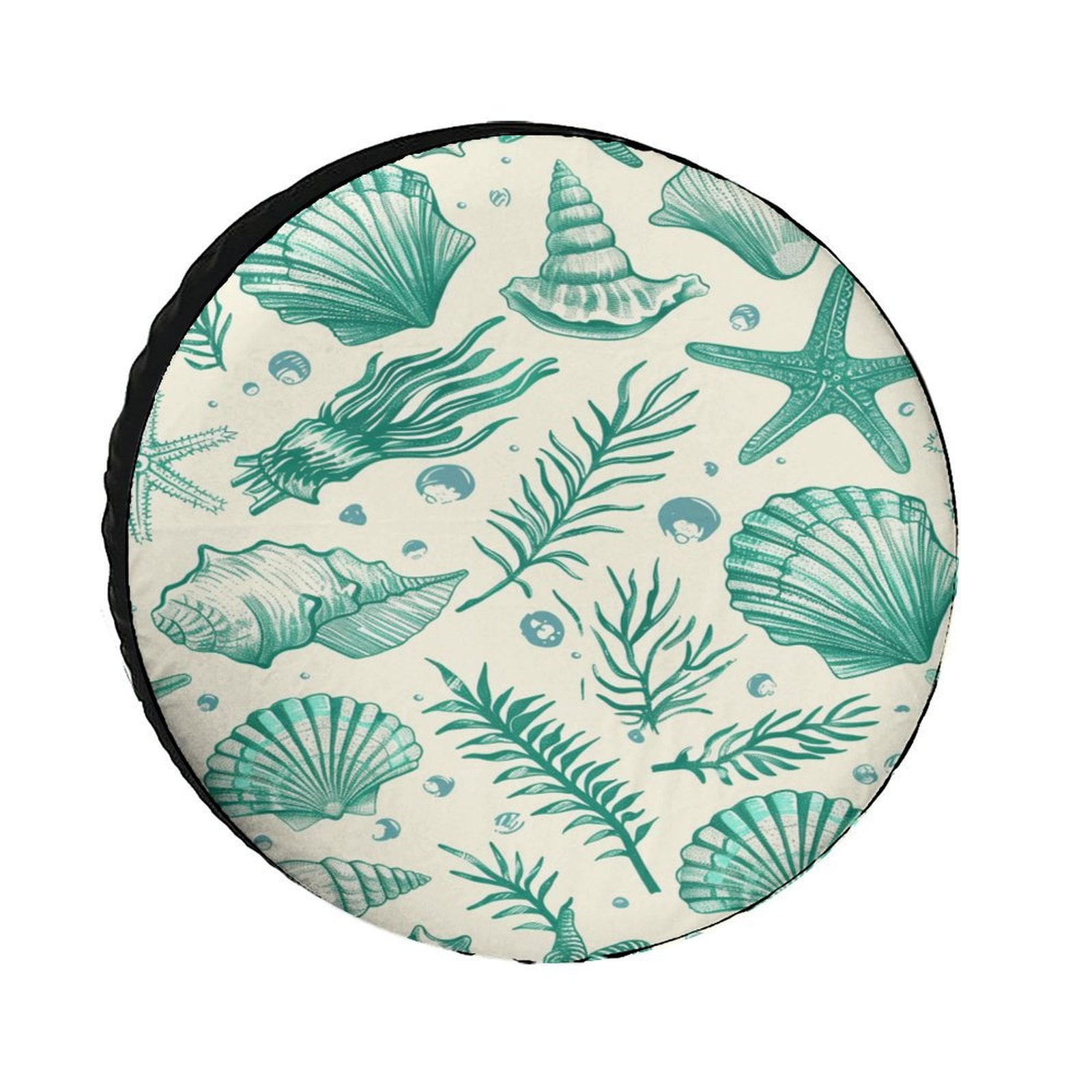 Beach Seashell Starfish Spare Tire Cover, Universal Wheel Tire Cover ...