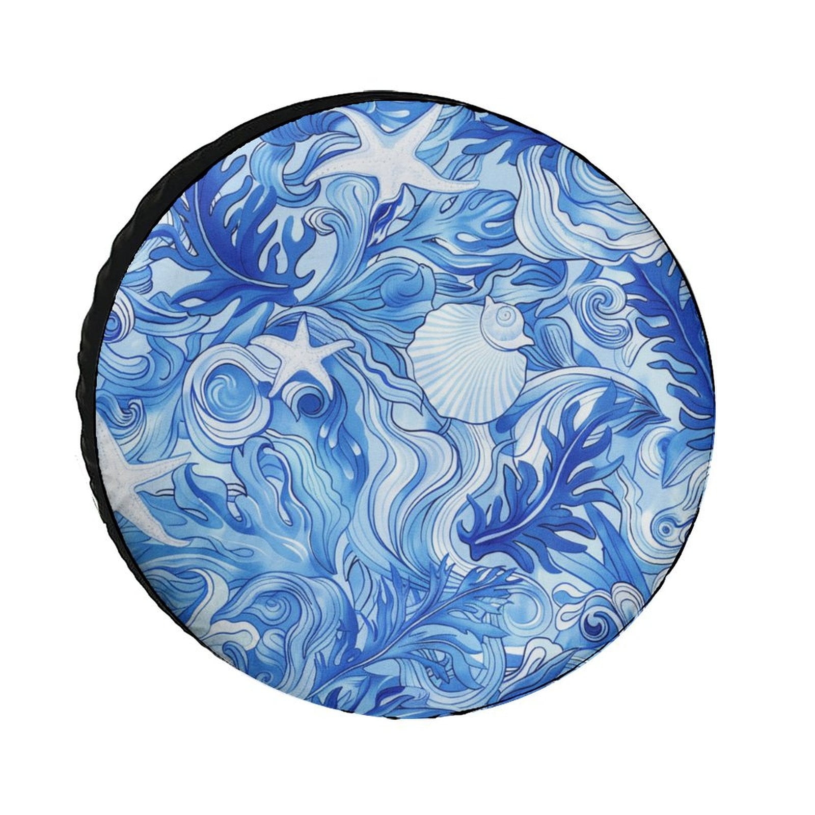 Beach Seashell Starfish Spare Tire Cover,Universal Wheel Tire Cover for Trailer, RV, SUV, Truck ...