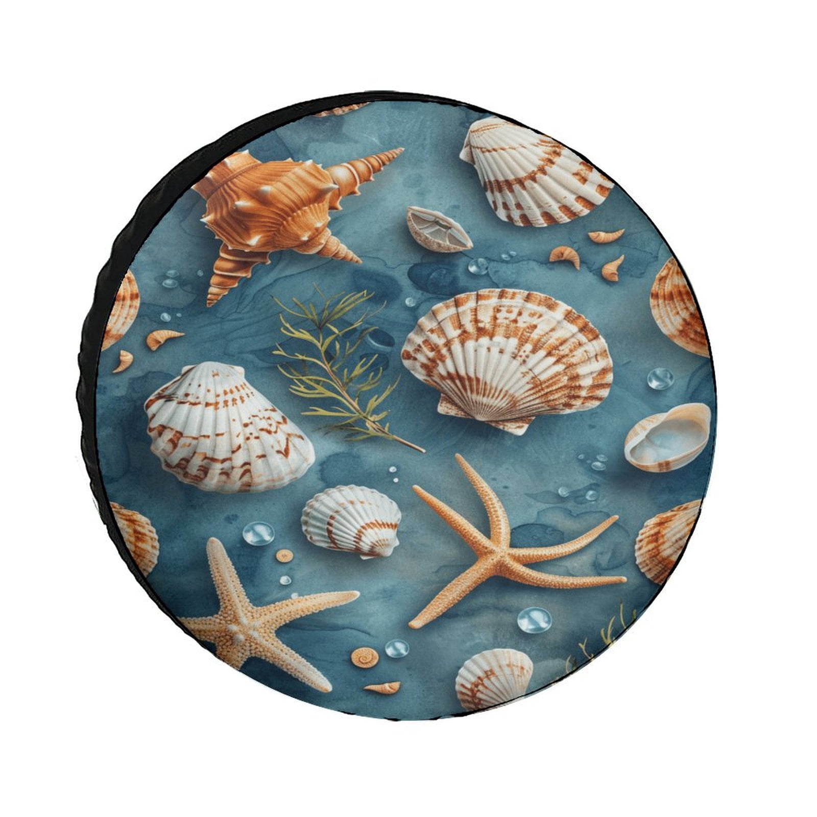 Beach Seashell Starfish Spare Tire Cover,Universal Wheel Tire Cover for ...