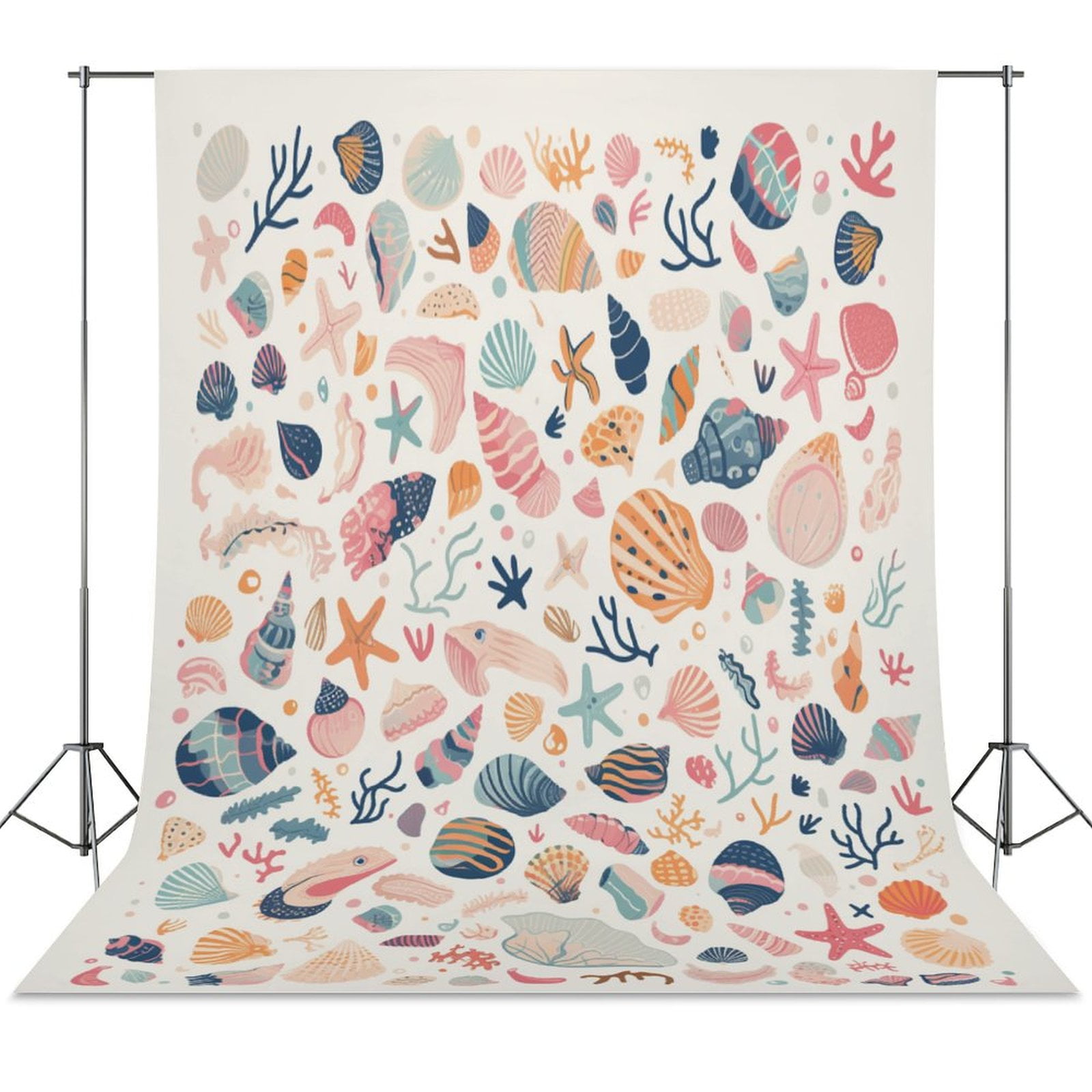 Beach Seashell Starfish Spring Backdrop Backdrops for Photography Photo ...