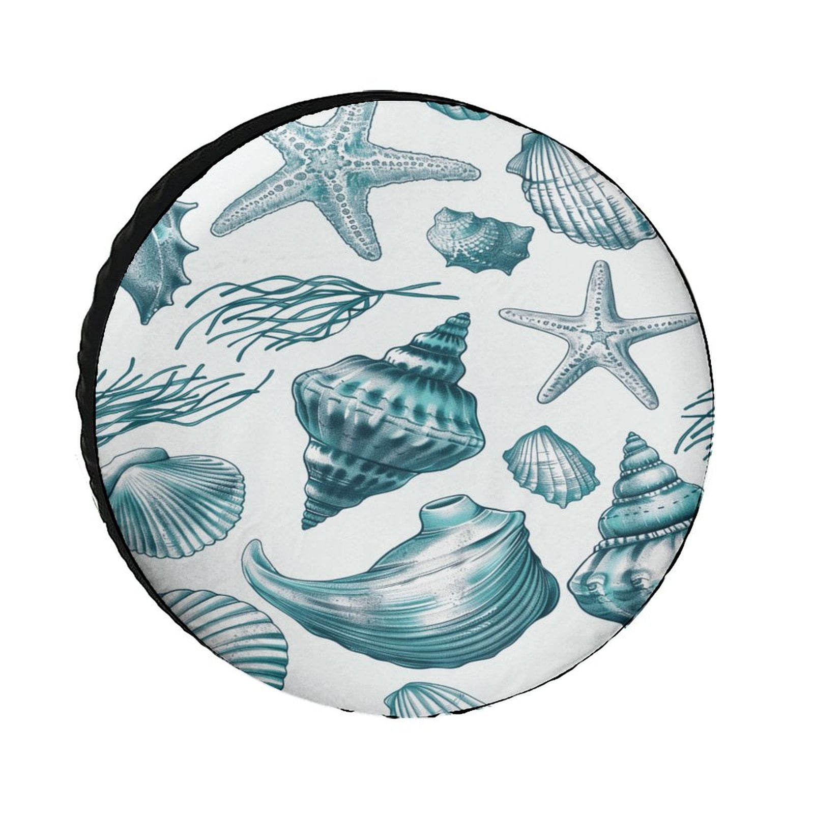 Beach Seashell Starfish Tire Cover Waterproof Dust-Proof Universal ...