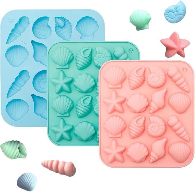 Beach Seashell Templates, Marine Theme Silicone Molds Shells Starfish ...