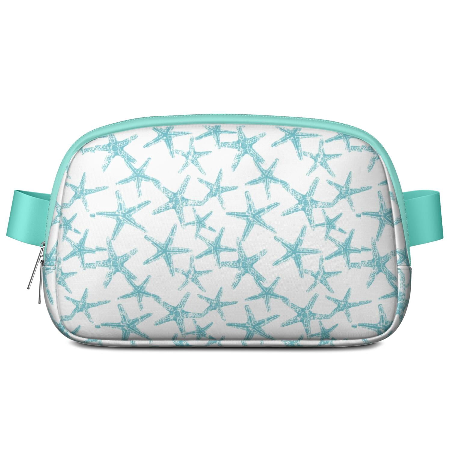 Beach Seashells Fanny Pack – Tropical Nautical Waist Bag with Coral and ...