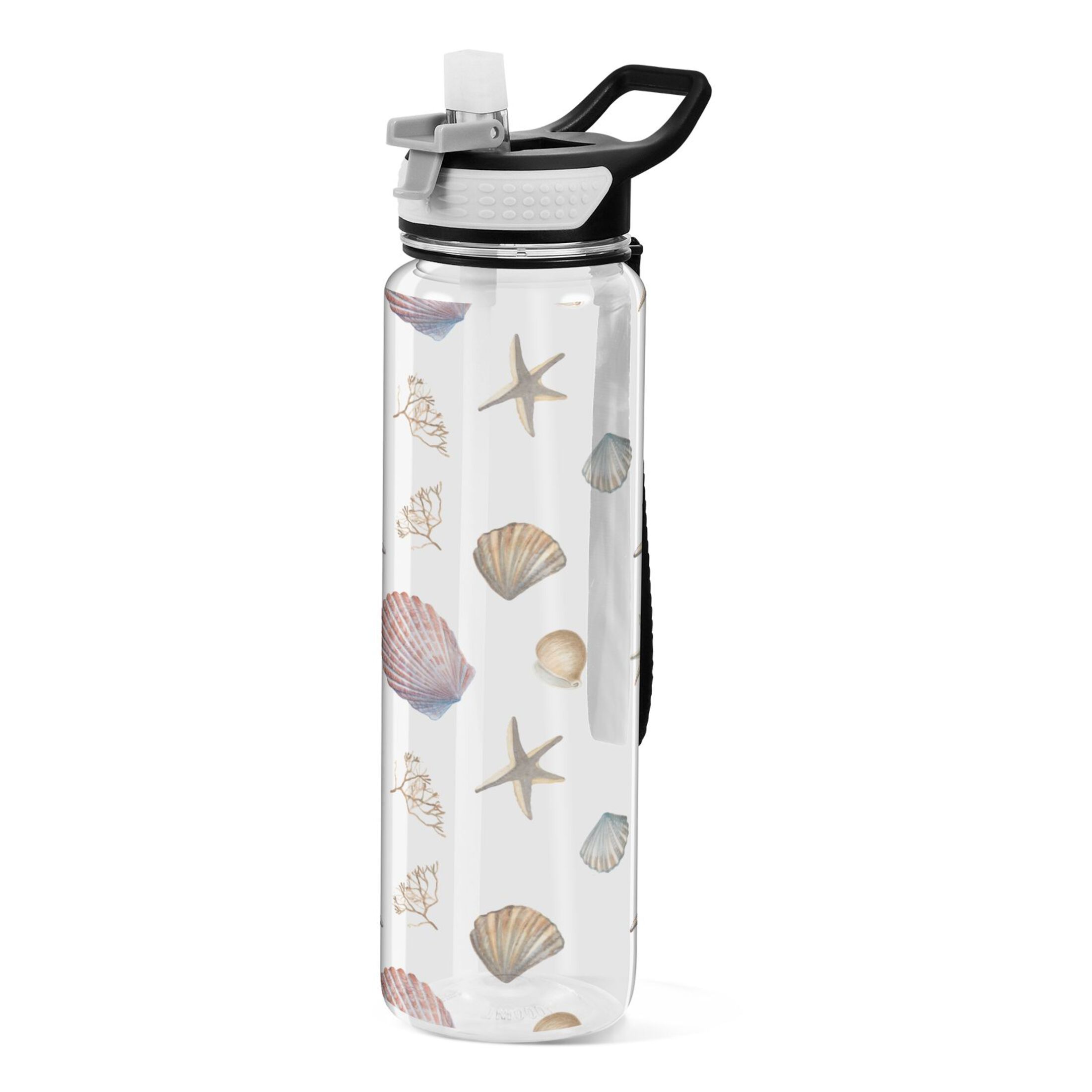 Beach Seastars Seashells 32oz Sports Water Bottles Leakproof Tritan ...