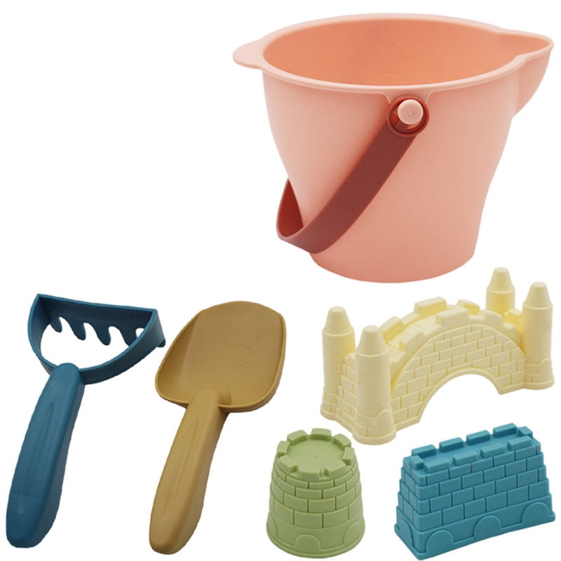 Beach Sensory Bucket Toy for Kids Shovel Water and Sand Playing Toys ...
