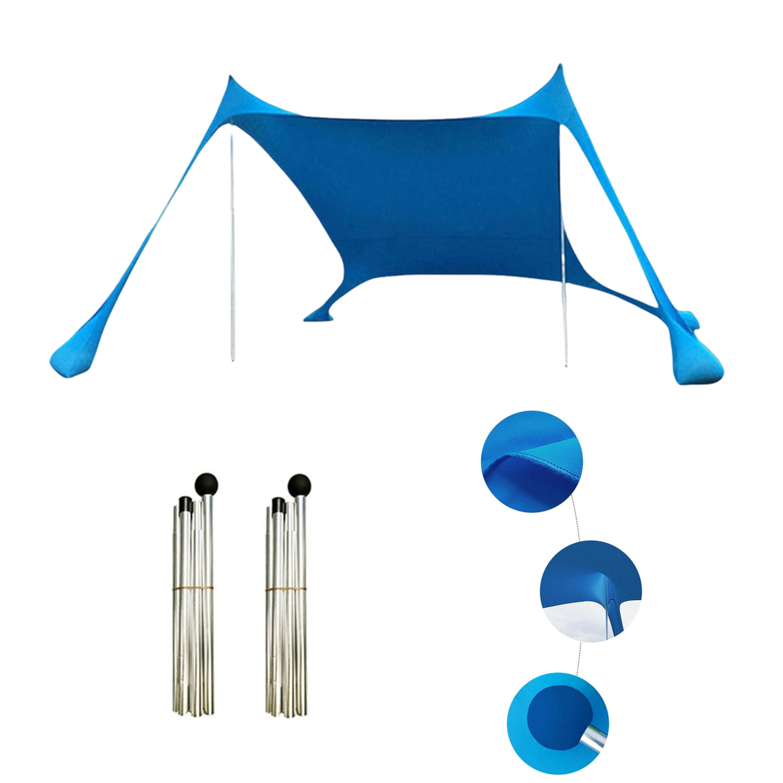 Beach Shade,Beach Tent Sun Shelter,Beach Canopy Tent Sun Shade Heavy ...