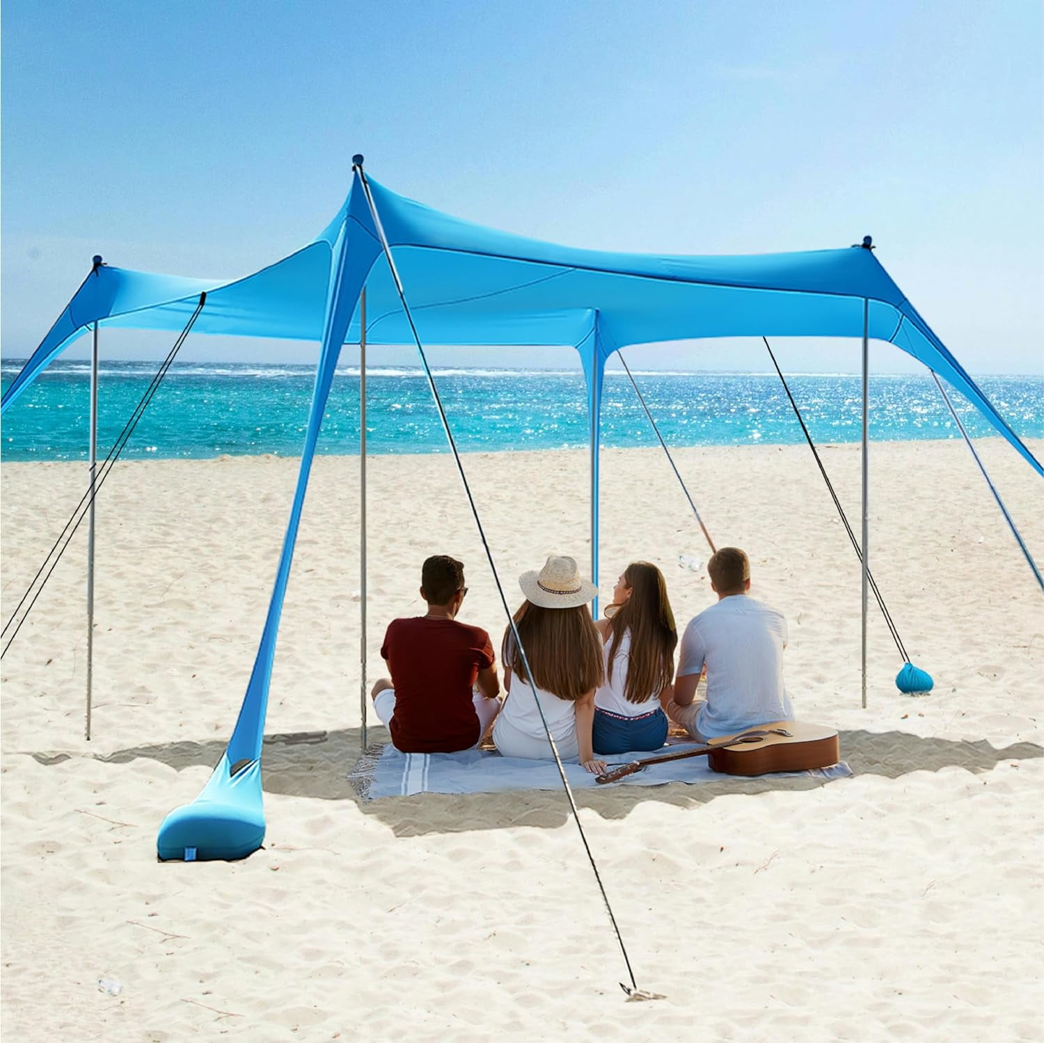 Best Beach Umbrella Beach Sun Shelter Best Beach Canopy For Windy ...