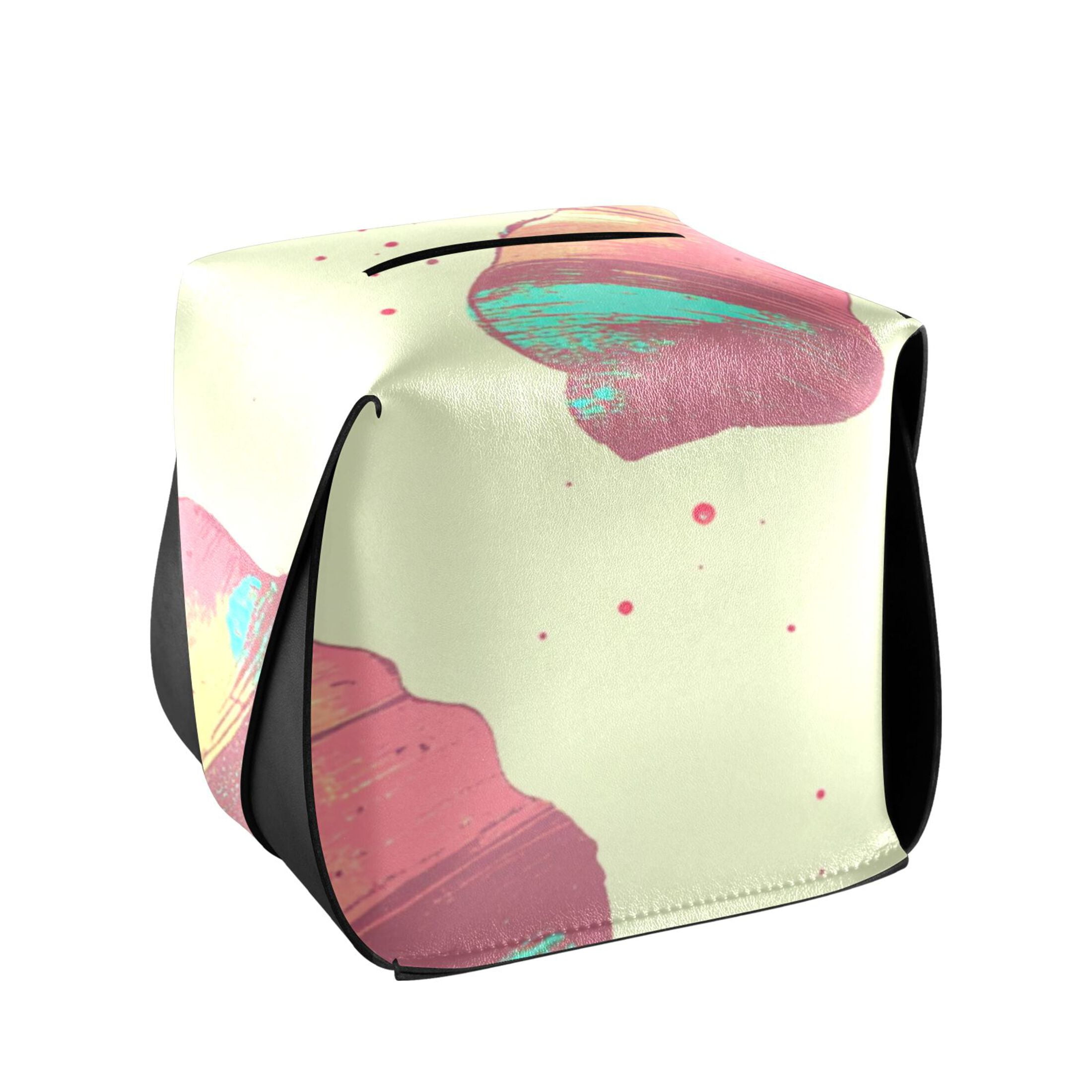 Beach Shell Print Tissue Box Cover Leather Square Rectangle Tissue Box ...
