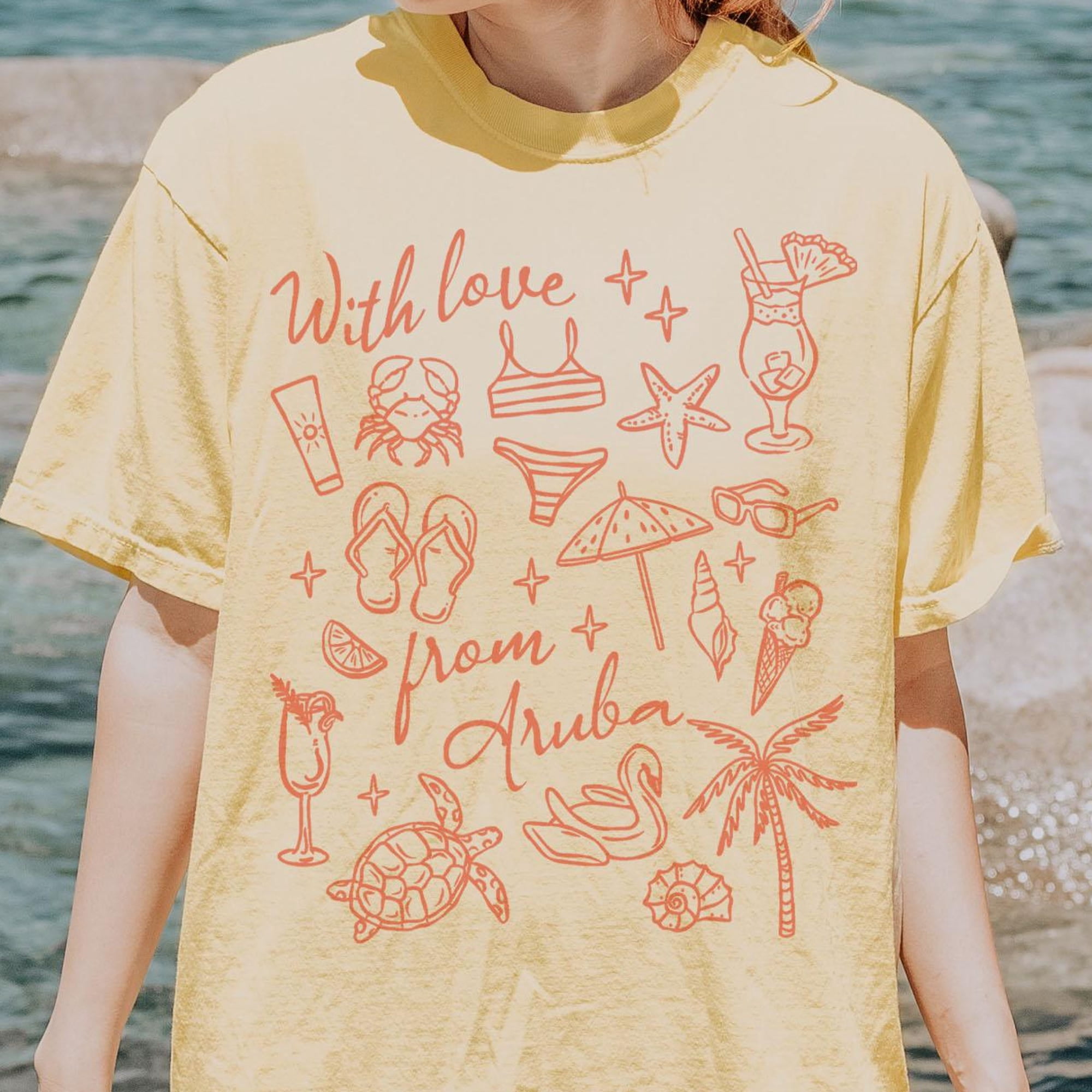 Beach Shirt Aruba Shirt Beach Vacation Girls Trip Tshirt Girls Trip ...