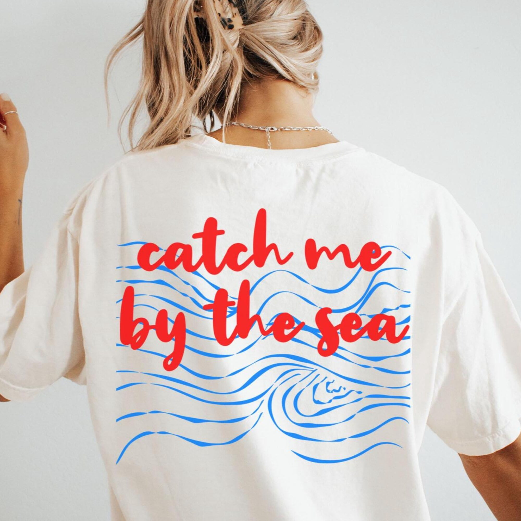 Beach Shirt Catch Me by the Sea Summer TShirt Ocean Aesthetic Seashell ...