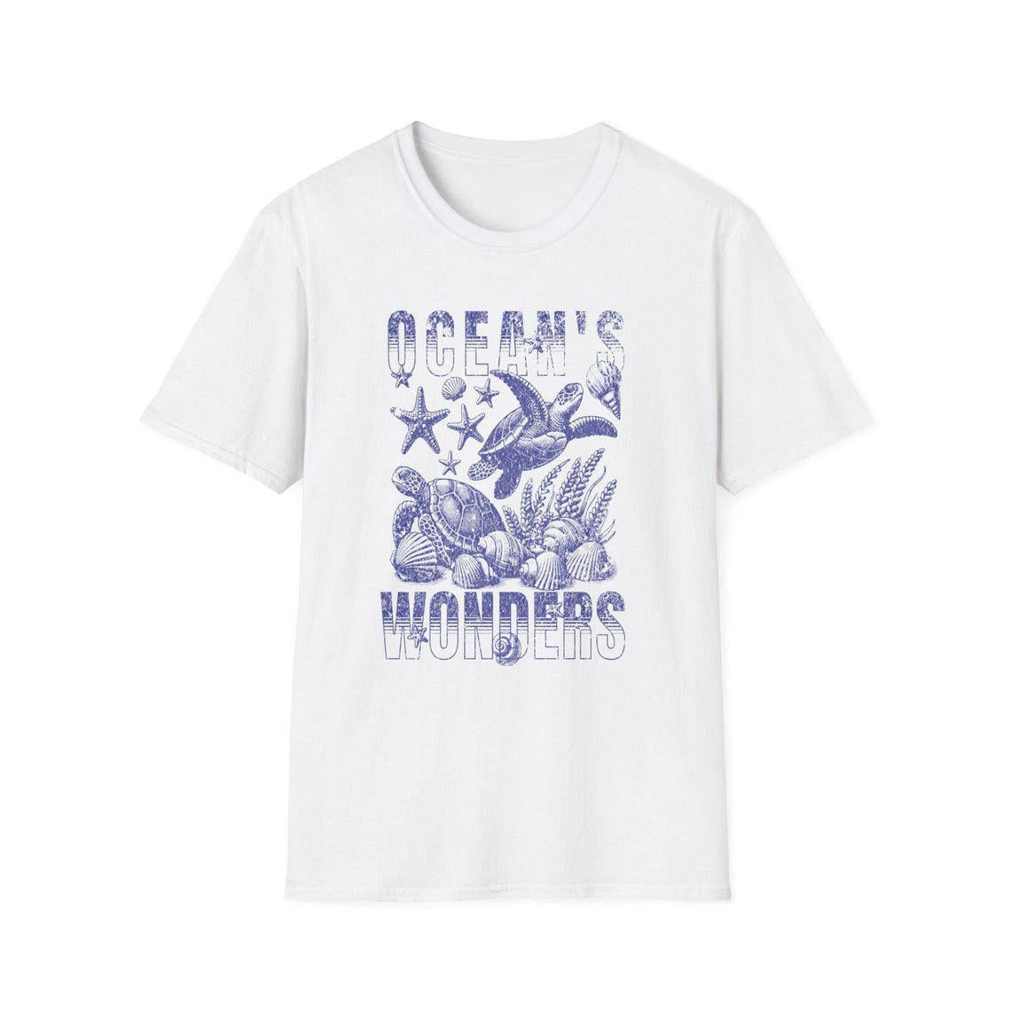 Beach Shirt, Sea Animals 90s Sea Creatures T-shirt, Ocean Animals Shirt ...