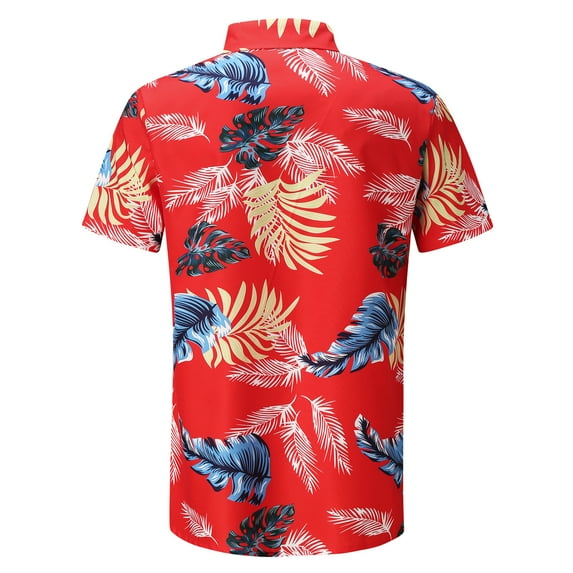 Beach Shirts For Men 3D Printed Short Sleeves Button Down Beach ...