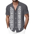 Beach Shirts for Men Floral Print Breathable Tops for Hawaii Party ...