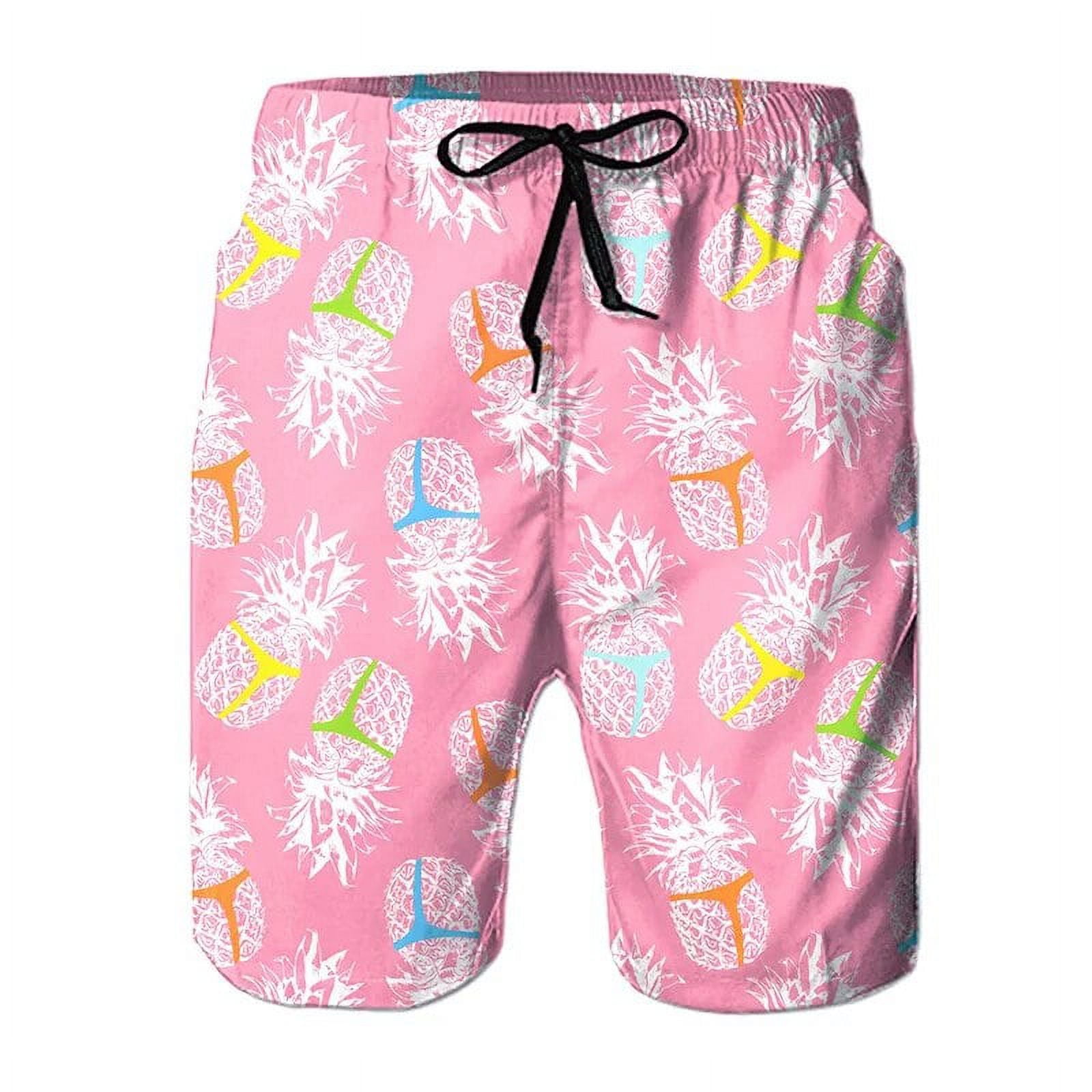 Beach Shorts Pants Swimsuit Tropical Summer Casual Mens Swim Trunks 3D ...