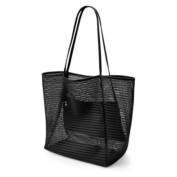 Beach Shoulder Bags for Women Summer Travel Mesh Tote Bag Large ...
