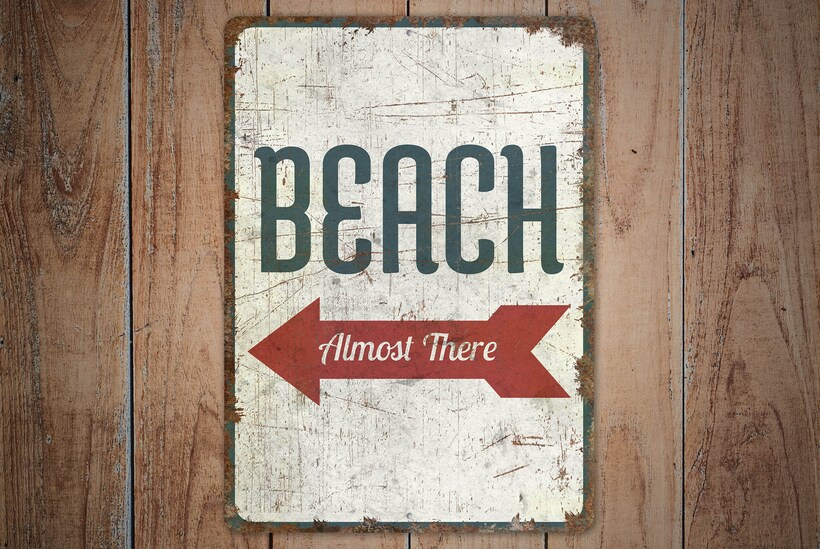 Beach Sign Beach Direction Sign Arrow Sign Beach Decor Beach House Sign ...