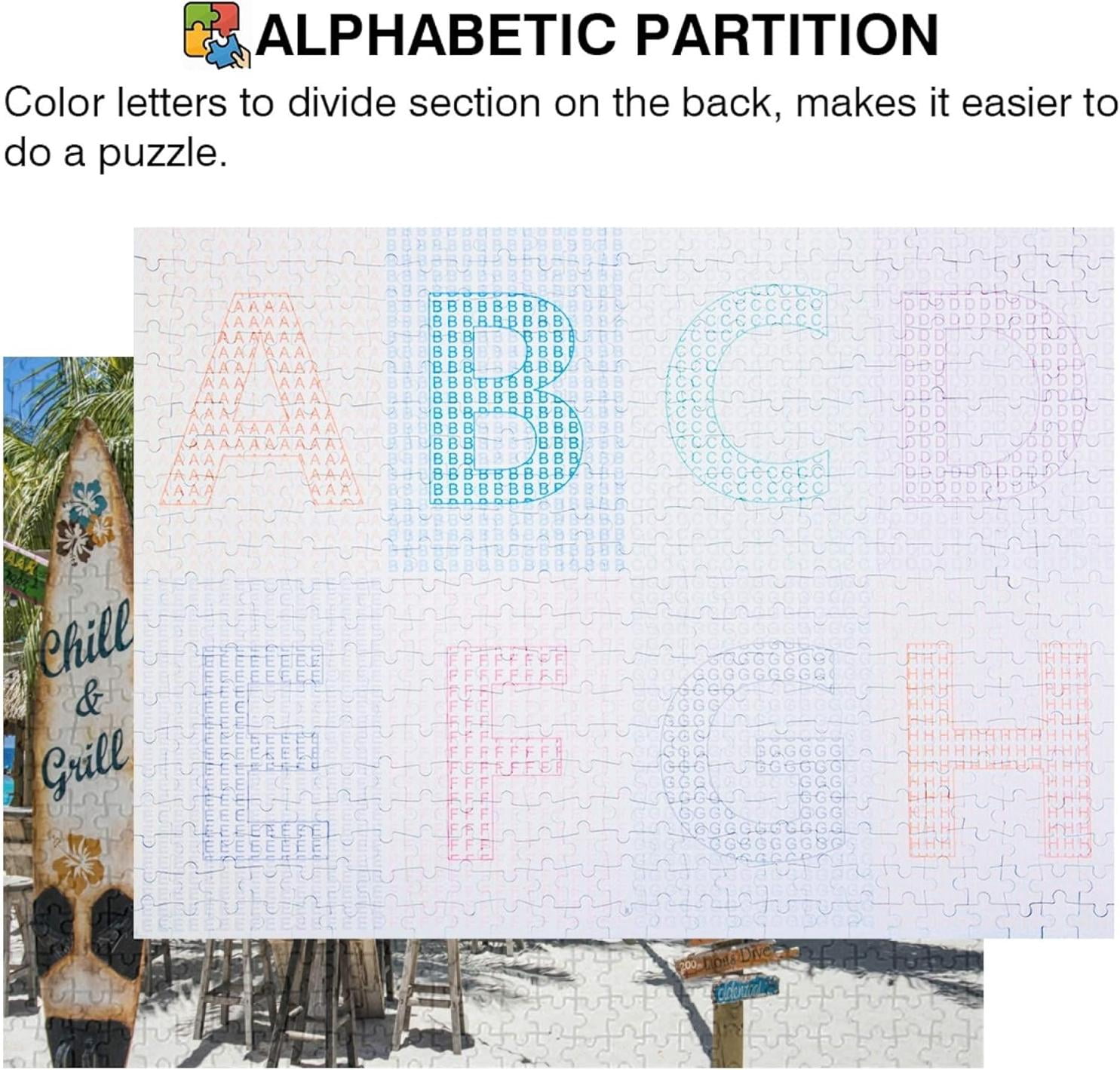 Beach Sign Jigsaw Puzzle 500 Pieces, Intellectual Entertainment ...