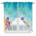 Beach Slippers Swag Valances for Windows 36 inches Long, Summer ...