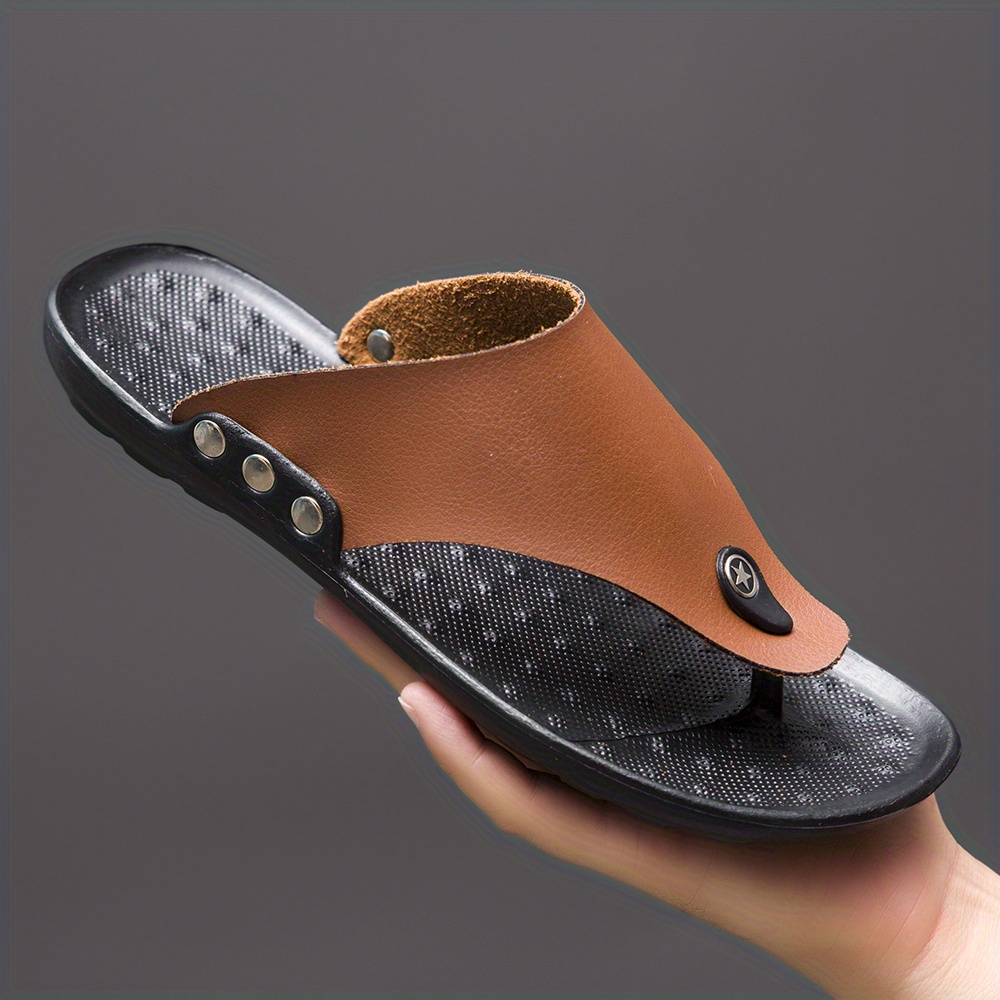 [Beach Slippers] Unisex Trendy Easy Breathable Non-Slip Slip on Sandals ...