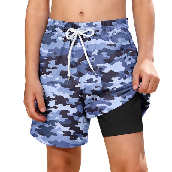 Beach Sports Shorts for Boys, Elastic Waist with Drawstring, Quick-Dry ...