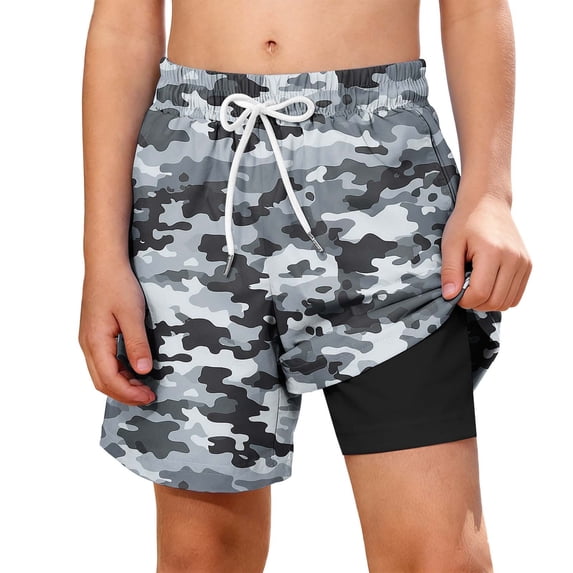 Beach Sports Shorts for Boys, Elastic Waist with Drawstring, Quick-Dry ...