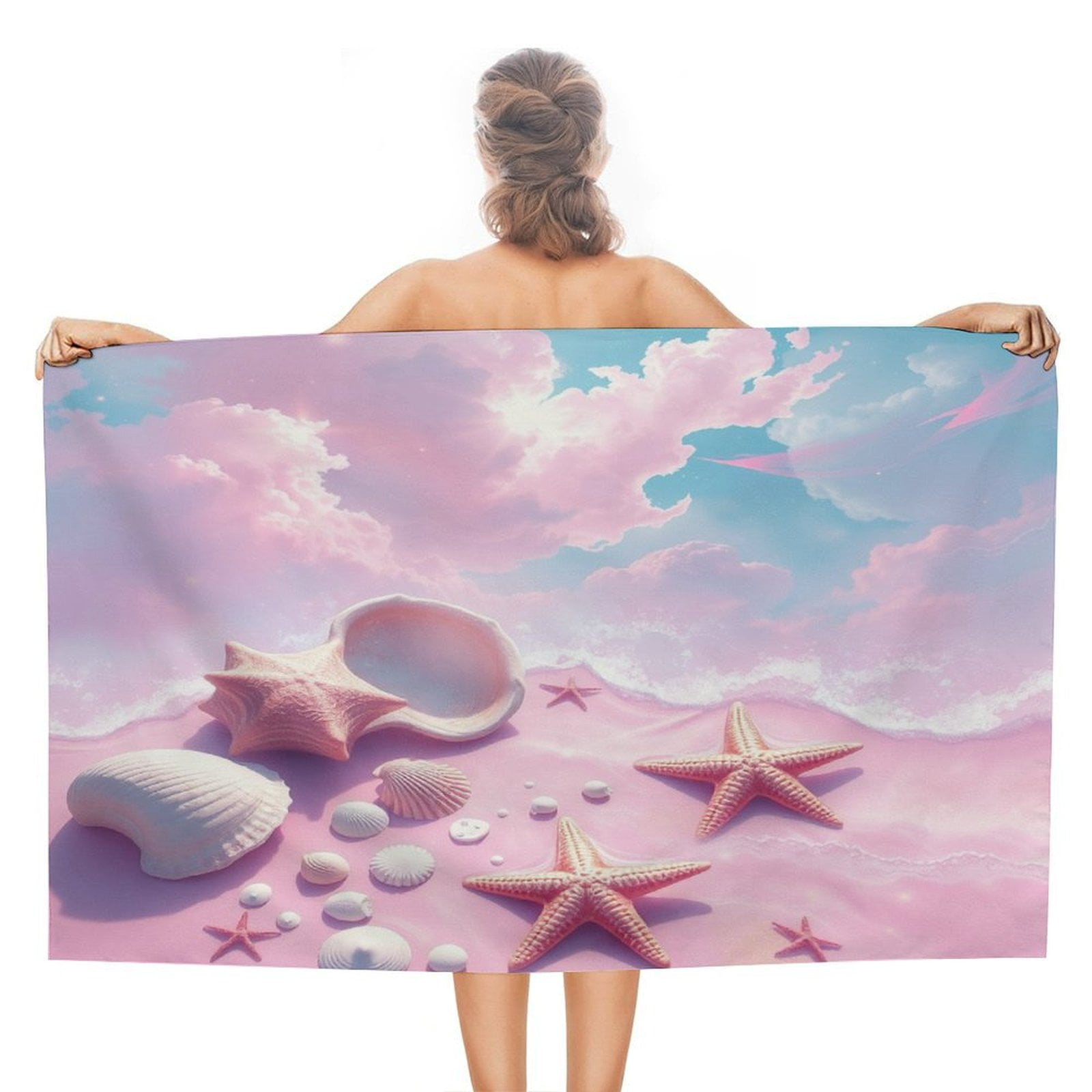Beach Starfish Beach Towel Color Pool Beach Towel Outside Birthday Gift Absorbent Bath Towel ...