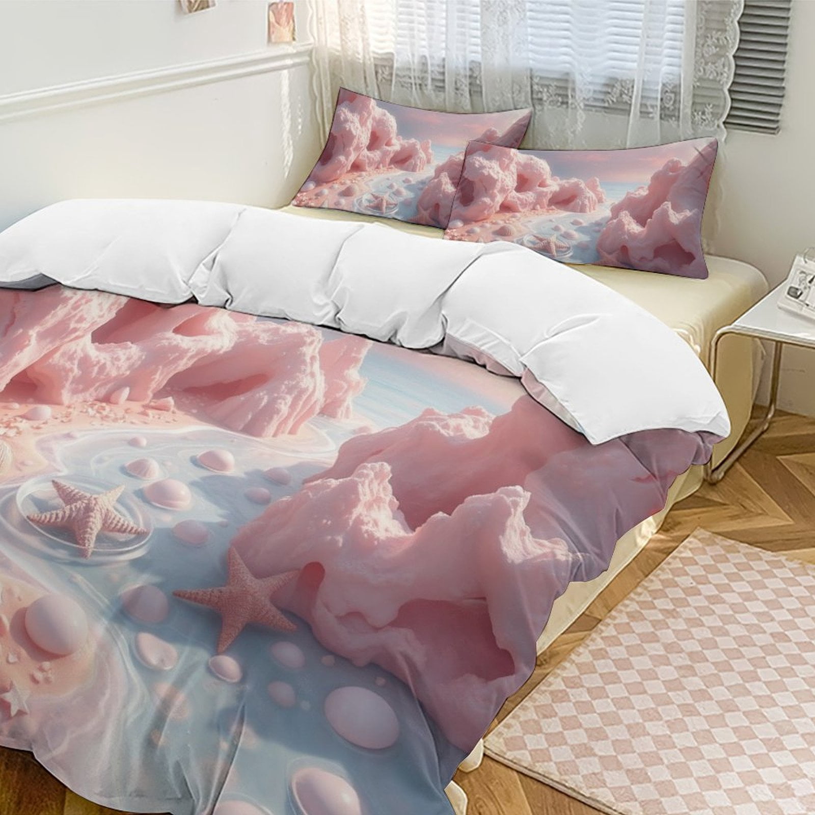 Beach Starfish Bedding Set Duvet Cover for Kids Teen Boys Modern ...