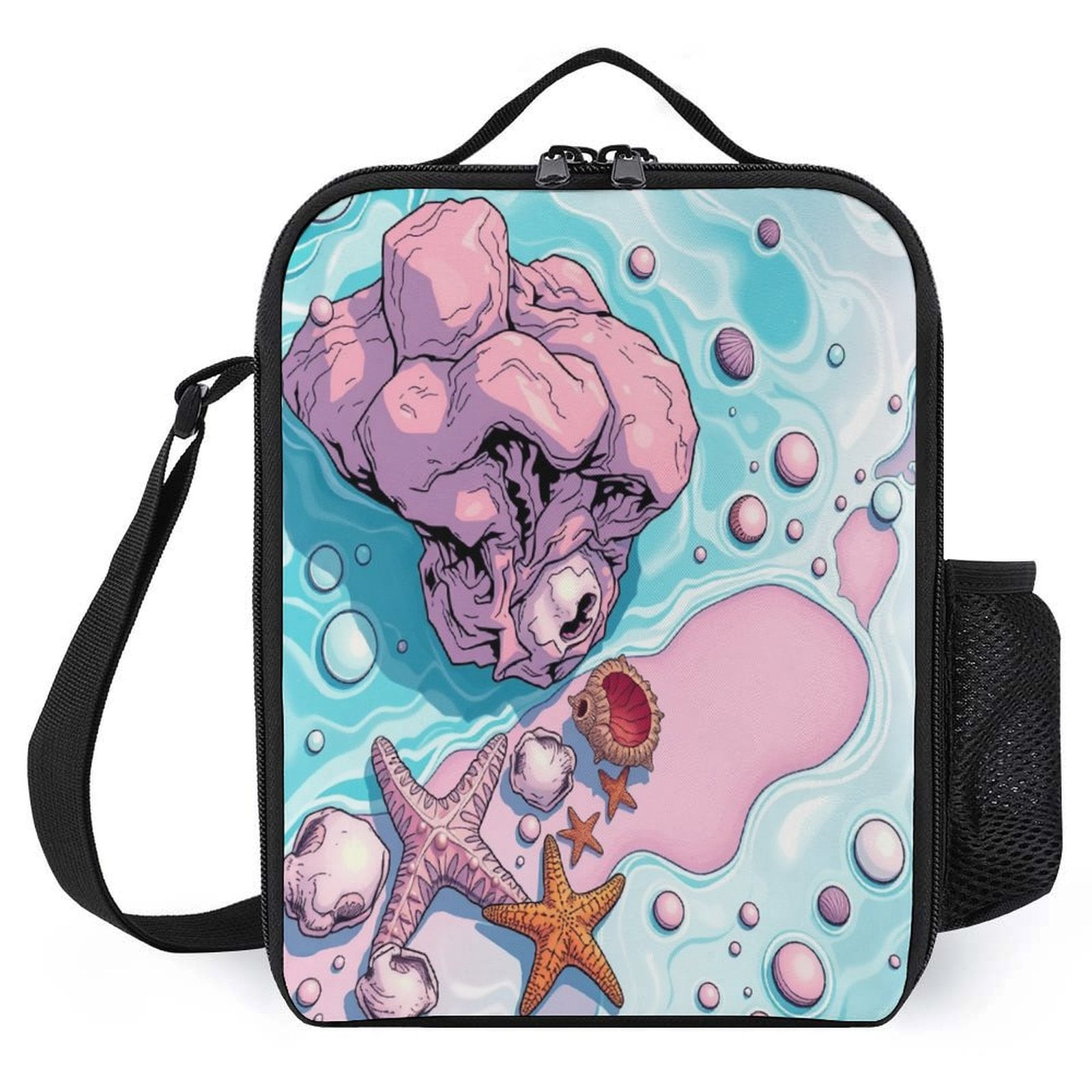 Beach Starfish Messenger Bag Cartoon Teenage Crossbody Bag Lunch Bag ...
