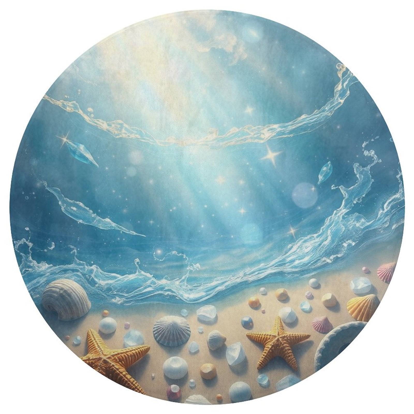 Beach Starfish Round Carpet Living Room Carpet Modern And Stylish ...